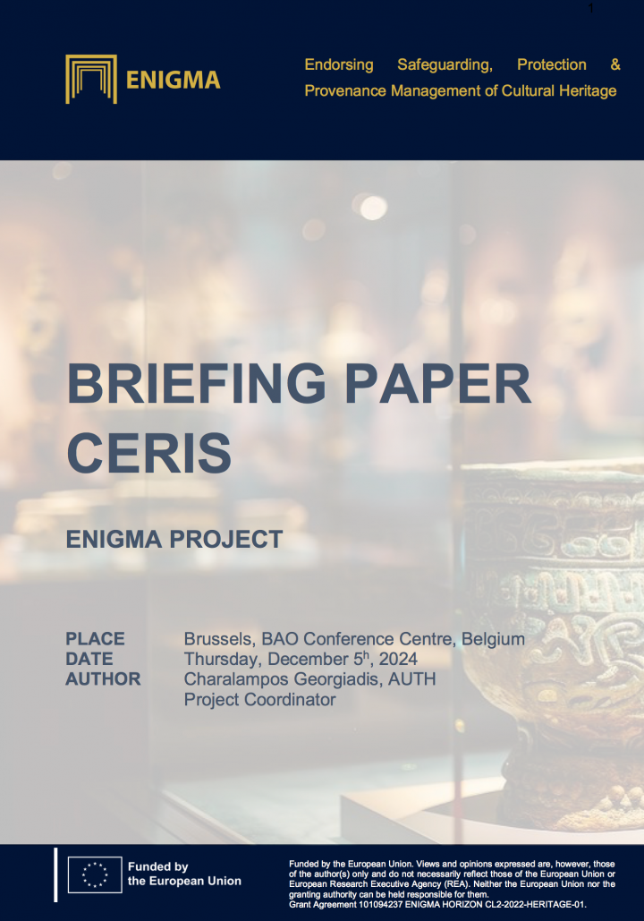 Briefing Paper of the CERIS Workshop – ENIGMA EU